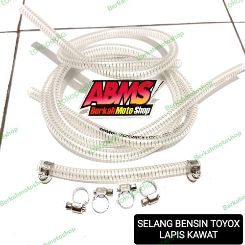 Jual SELANG BENSIN TRANSPARAN TOYOX JAPAN ORIGINAL LAPIS KAWAT SELANG ...