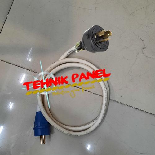 Jual Kabel Penghubung PLN - GENSET 2Pin ke 3 Pin Hitam male to male ...