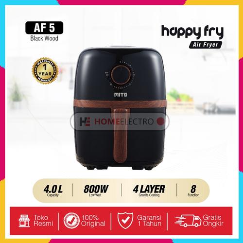 Promo [NEW] HappyFry MITO Air Fryer AF5 Happy Fry 4L Black - Hitam Cicil 0% 3x - Kota Depok ...