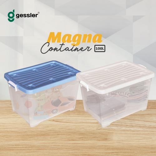 Jual Kontainer / Storage box gessler magna 100 L - sky blue - Putih ...