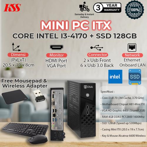 Jual [Baru]CPU Komputer / PC Rakitan Intel Core i3 + SSD MINI PC Super ...