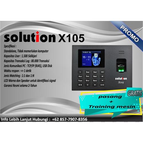 Jual Paket mesin fingerprint solution x105 plus pemasangan unit - Kota ...