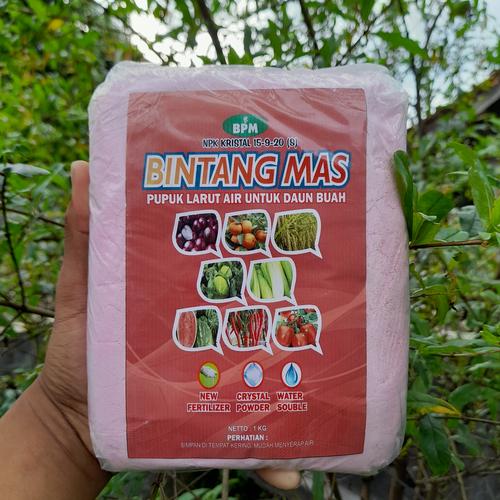 Jual BINTANG MAS BUAH/ PUPUK NPK BUAH KRISTAL POWDER 15-9-20(S) 1 KG ...