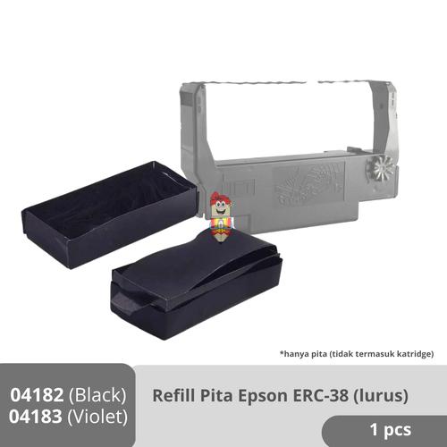 Promo REFILL PITA VIOLET BLACK ERC-38 ( LURUS ) 4 METER UNTUK PRINTER ...