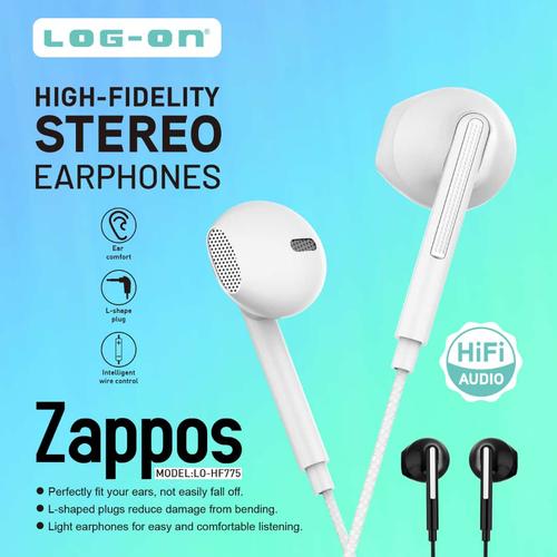 Promo LOG ON Handsfree headset Earphone ZAPPOS LO-HF775 HIGH FIDELITY ...