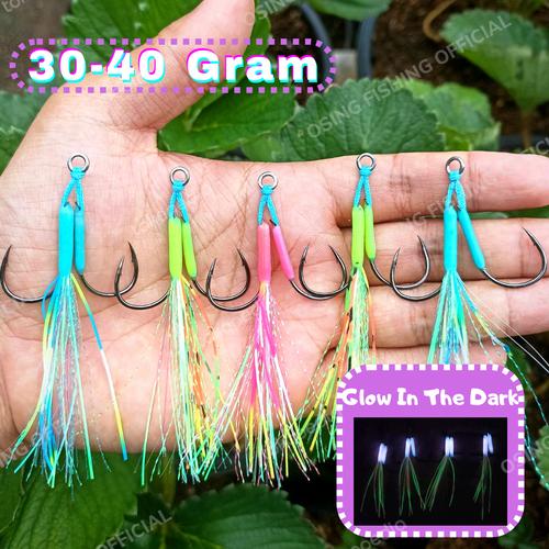 Jual ASIST HOOK ISEAMA GID untuk jig 30-40gram. include SOLID RING ...