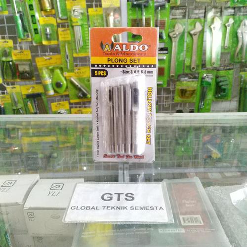 Jual ALAT PLONG SET ALDO 5PCS 5 PCS PEMBOLONG HOLLOW PUNCH BESI PAKU ...
