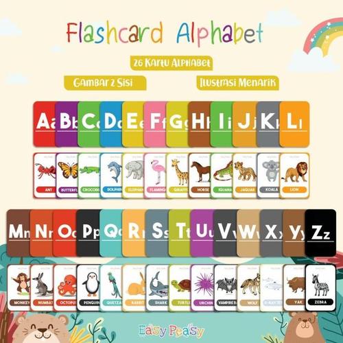 Jual Sale Easypeasy Flashcard | Flashcard Alphabet | Kartu Edukasi ...