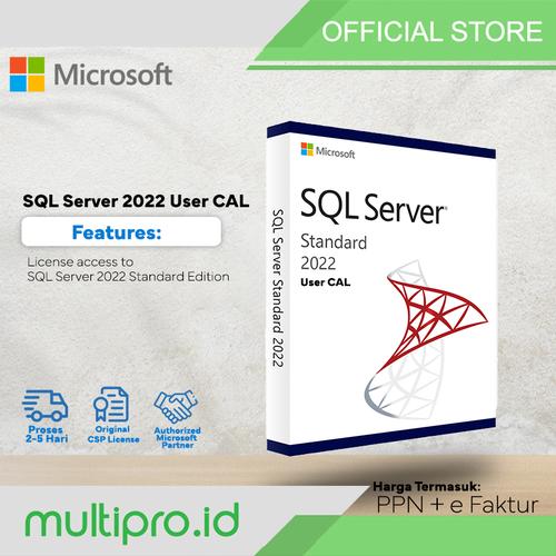 Promo Microsoft SQL Server 2022 - 1 User CAL CSP Cicil 0% 3x - Jakarta ...