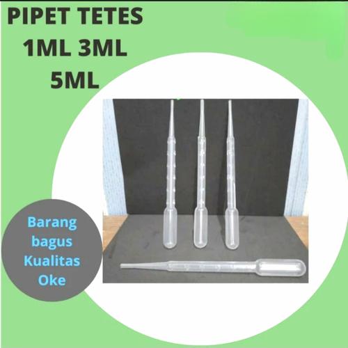 Jual Pipet Tetes Plastik 5ml Pasteur Pipet Plastik 1 3 5 ml Pipet Tetes ...