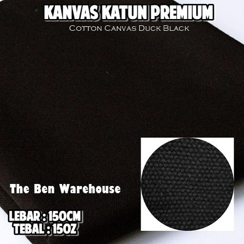 Jual Kain Kanvas Katun Natural Hitam Tebal / Canvas Duck Black / Kanvas ...