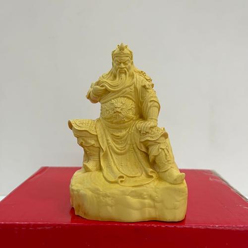 Jual Patung dewa kwan kong / kuan kong duduk gunung 4in kayu - Jakarta ...