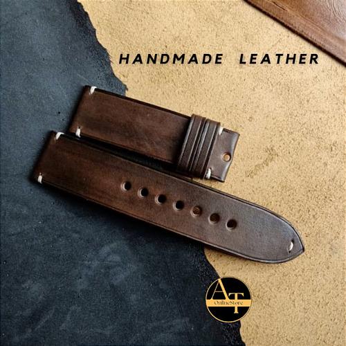 Jual Tali Jam Kulit Handmade / Leather Strap Classic Stitching - 22mm ...