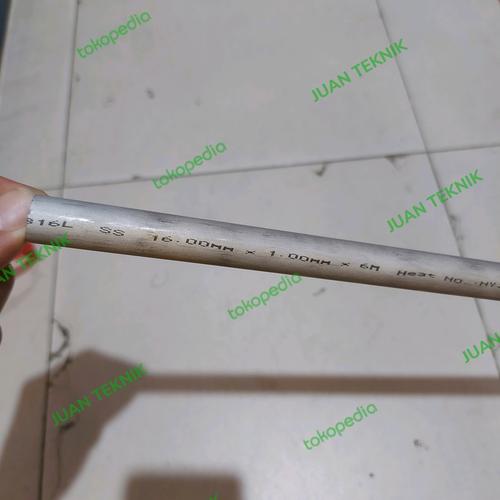 Jual pipa tubing stainless 316 pipa tube ss 316l ss 16mm x 1.00mm x 6 ...