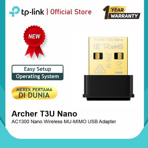 Jual TPLink Archer T3U Nano AC1300 Usb Wireless/Wifi MU-MIMO Adapter ...