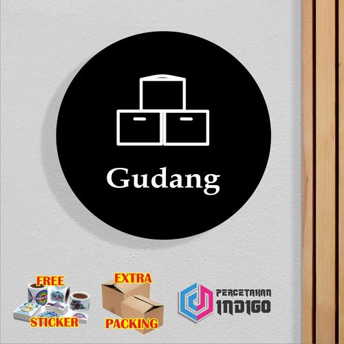 Jual Papan tanda akrilik sign board Bulat Gudang - Kab. Bekasi ...