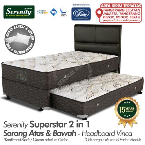 Jual Spring Bed Elite Serenity Superior 2 in 1 - 100 x 200 cm Bed Set ...
