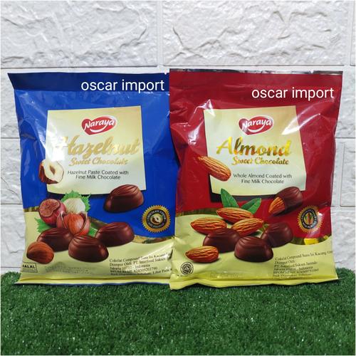 Jual Naraya Sweet Almond / Hazelnut Chocolate 200g Coklat Import ...