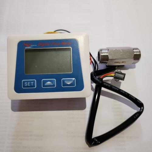 Jual Digital Flow Meter Display With Flow Sensor Stainless Steel LCD-S ...