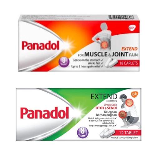 Jual Panadol Extend For Muscle & Joint Pain, Obat pereda sakit Sendi ...
