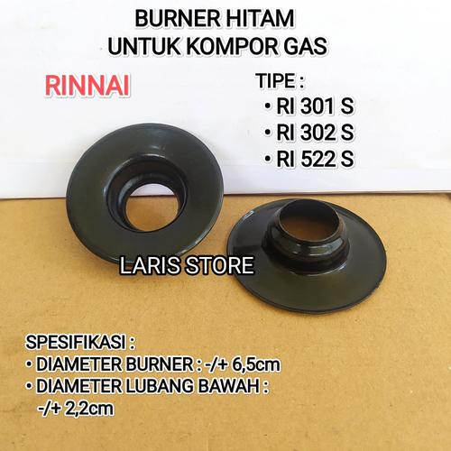 Jual BURNER HITAM KOMPOR GAS RINNAI SERI RI 301 S / RI 302 S / RI 522 S ...