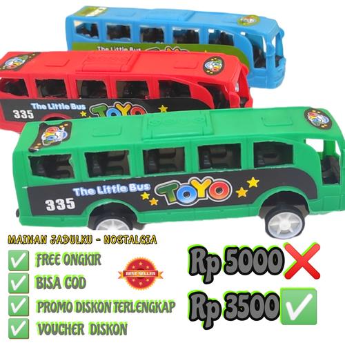Jual miniatur bis sekolah / school bus / transportasi bis mainan anak ...