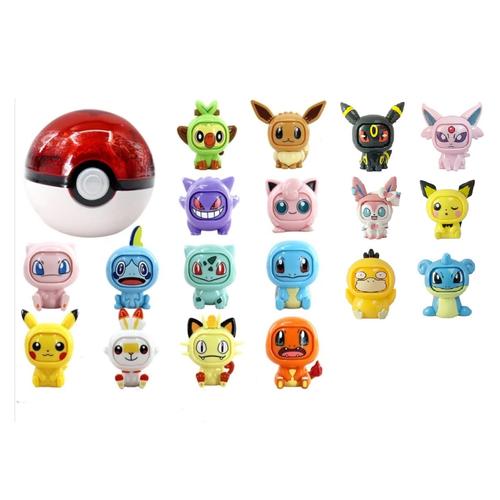 Jual Pokemon Figure Pokeball Toys Changing / Swap Face Emoticons 4 ...