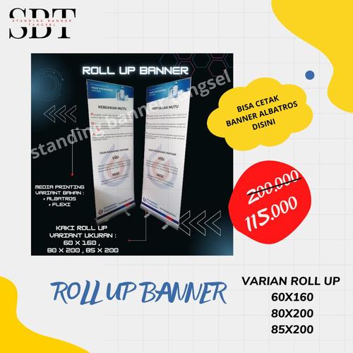 Jual roll up banner / roll banner / tripod roll banner - 85x200 ...
