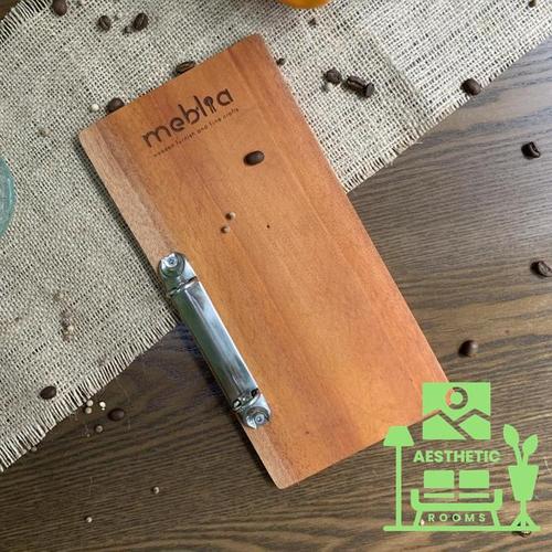 Jual [FREE GRAFIR] Telly Wooden Menu Board Papan Menu Kayu Buku Menu ...