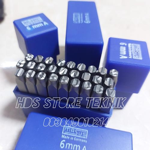Jual Huruf ketok dan angka set size: 6 mm masus Germany stamp punch ...