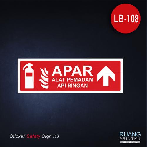 Jual Stiker Safety Sign K3 Rambu APAR Alat Pemadam Api Ringan - Arah ...