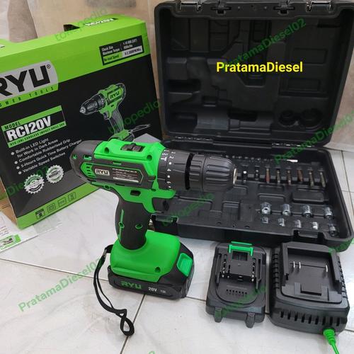 Jual Bor baterai cas 20V RYURCI 20V//Cordless drill bor beton RYU RCI ...