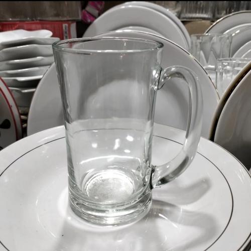 Jual Gelas teh besar / gelas gagang / gelas minum kaca tipe MRL 6 pcs ...