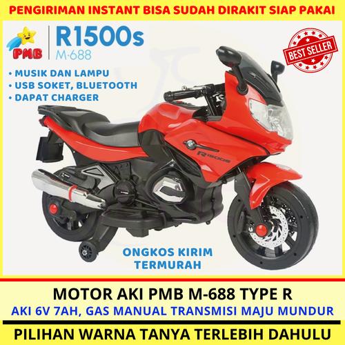 Jual Mainan Anak Motor Aki PMB 688 Type R BMW Moto GP - Putih - Kota ...