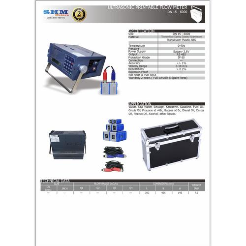 Jual Ultrasonic flow meter, portable printable, with three pairs ...