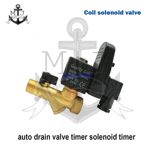Jual auto drain valve timer solenoid timer drat 1/2 inch ac220 ...