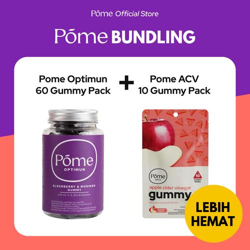 Jual Paket Pome Optimun (60 gummy) + Pome ACV (10 gummy) Superfood ...
