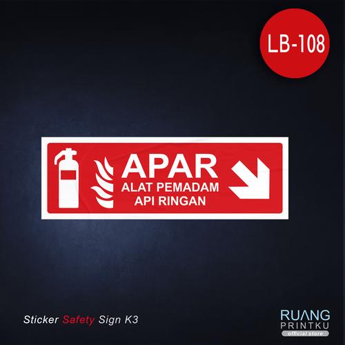 Jual Stiker Safety Sign K3 Rambu APAR Alat Pemadam Api Ringan - Pojok ...