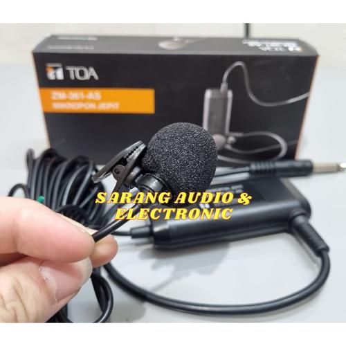 Jual Microphone Jepit Toa Mikropon Mic Jepit Toa ZM-361 ZM 361 Clip on ...