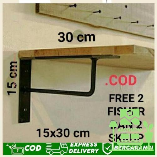Jual Rak Besi Siku Besi Hambalan Rak Penyangga Papan Kayu Ambalan Rak ...