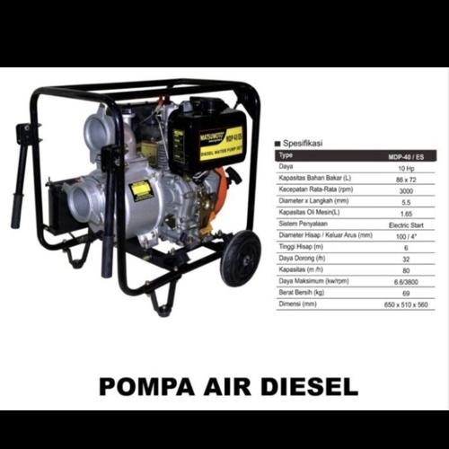 Jual Alkon Diesel Water Pump Matsumoto MDP-40 ES Alcon Elektrik ...