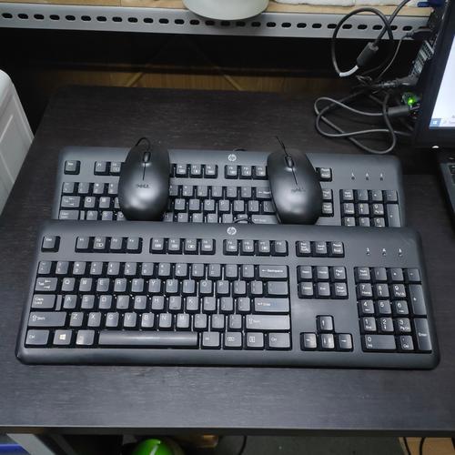 Jual Keyboard + mouse HP USB KABEL ORIGINAL BLACK DOFT BUILD UP LIKE ...