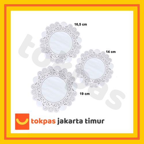 Jual Alas Kertas Tatakan Kue Renda Alas Toples Kue Kering Kertas ...