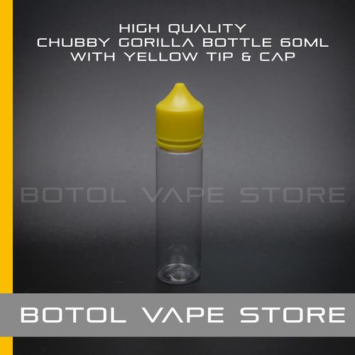 Jual Botol Chubby Gorilla 60ml Clear Tutup Kuning dan Tip Kuning/YELLOW ...