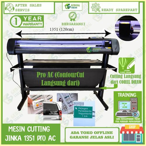 Jual Mesin Cutting Sticker JINKA 1351 Pro AC / Auto Contour Cut ...