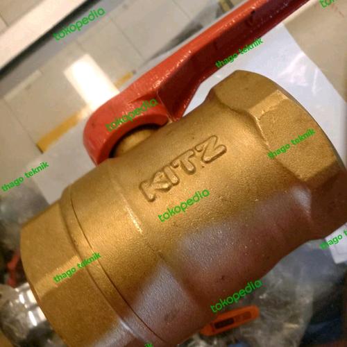 Jual ball valve kitz kuningan 4" inch drat dalam original - Jakarta Barat - thago teknik | Tokopedia