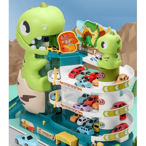 Jual Mainan Anak DINOSAUR PARKING LOT Track Mobil Bentuk Dinosaurus ...