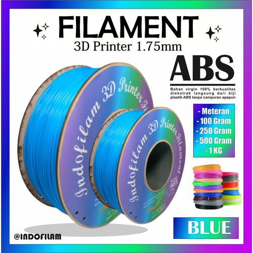 Jual FILAMEN FILAMENT ABS BLUE SKY 1 KG 500 250 100 GRAM TINTA 3D PRINT ...