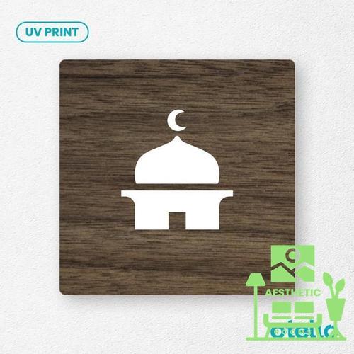 Jual Signage Mushola Icon Simbol Musholla Sign Board Papan Label Ruang ...
