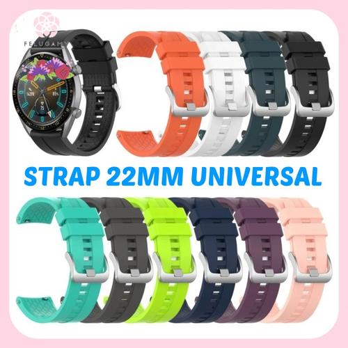 Jual STRAP SMARTWATCH TALI JAM SILICONE SILIKON 20MM 22MM UNIVERSAL ...